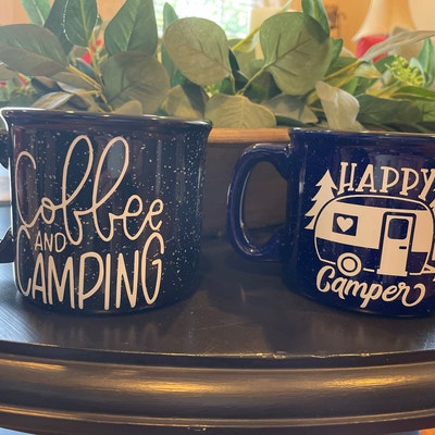 Happy Camper Campfire Coffee Mug Coffee Lover Gift Camp Coffee Mug Best ...