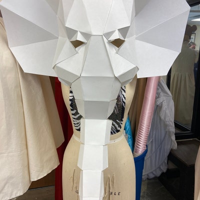 DIY Elephant Mask Template, Elephant Paper Craft Template, DIY ...
