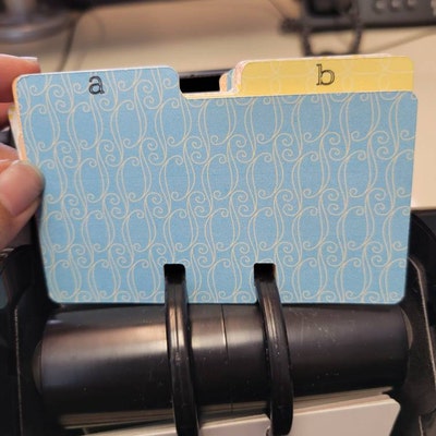 Rolodex Cards Double Sided 4 Color Set Pale Shabby Colors - Etsy