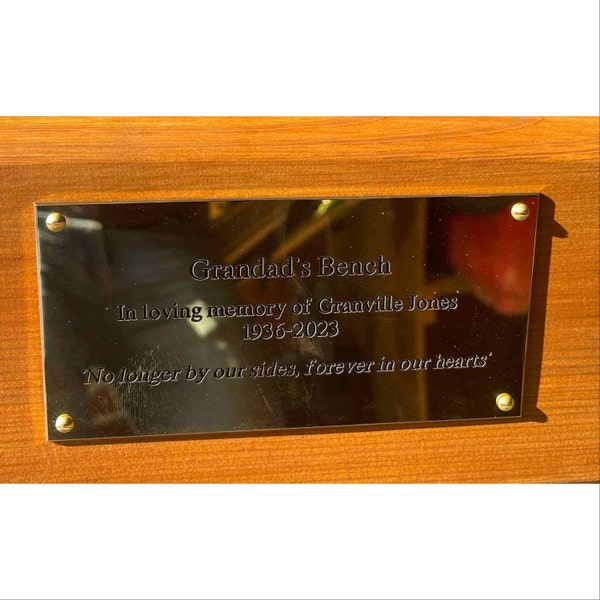 6" X 3" Solid Brass Engraved Nameplate - Etsy