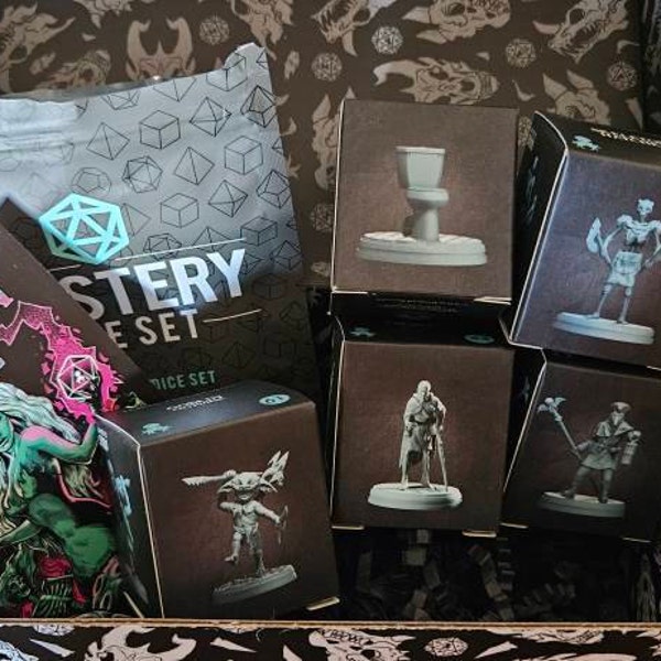 Alchemical Fire 14pc Orange and Red Gold Ink Kraken Dice Set Dungeons ...