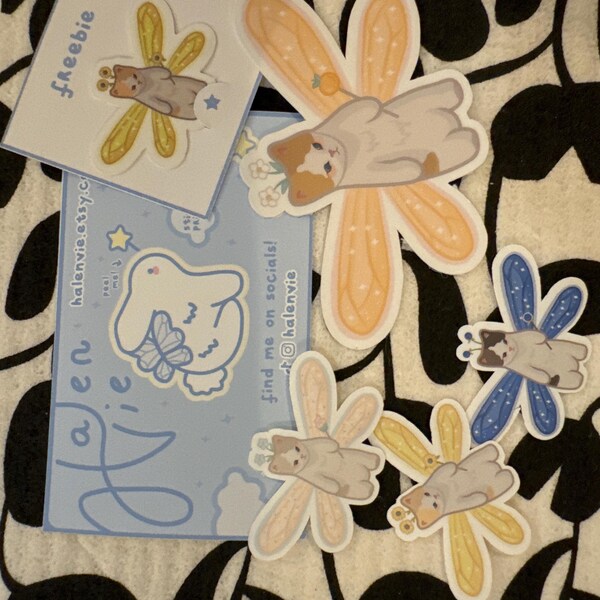 Fluffy Princess Cow Sticker / Matte Vinyl / Fairy Cow Sticker - Etsy