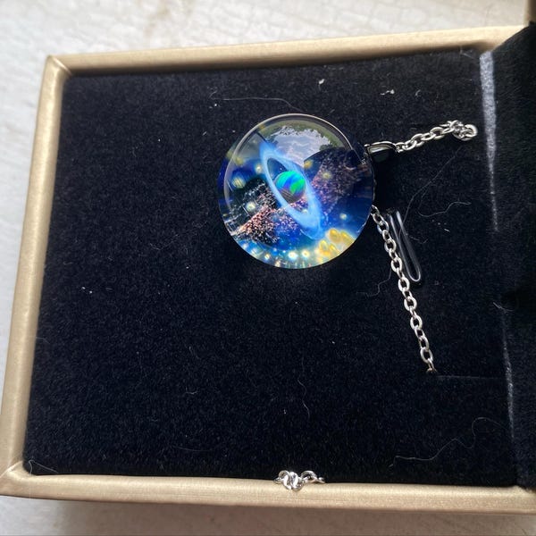 Space Pendant | Universe Pendant | Opal Galaxy Pendant Necklace | Blown ...