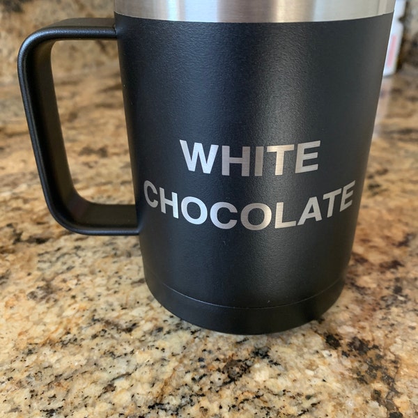 Personalized 15oz Powder Coated Mug With Lid Custom Engraved Tons of ...
