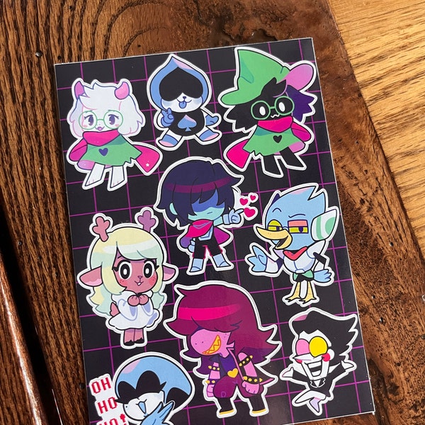 Deltarune Sticker Sheet - Etsy