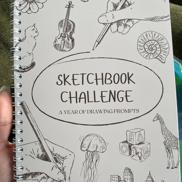 A5 Sketchbook Challenge - Drawing Prompts for a Year - for Teens ...