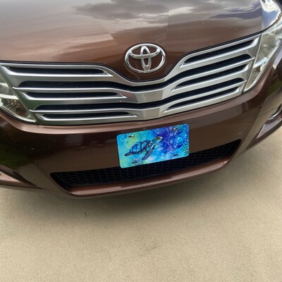 Sea Turtle Front License Plate, Beach License Plate, Custom License ...