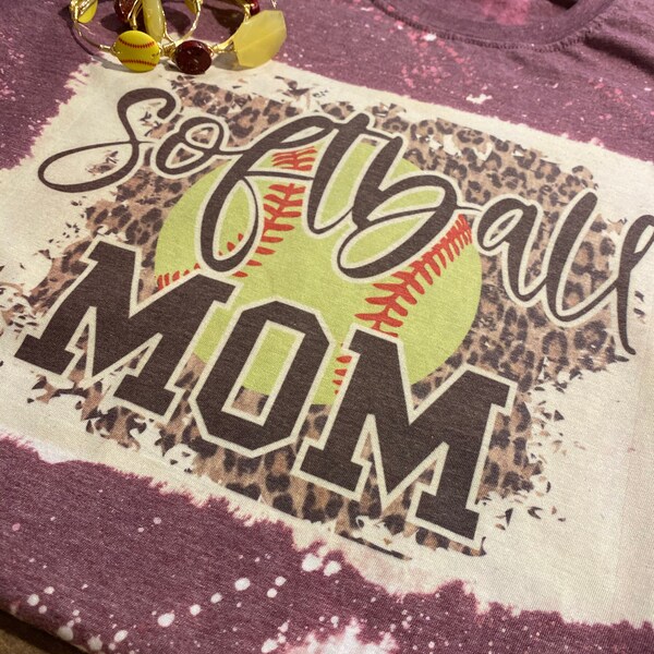 Softball Mom Cheetah Print PNG – Sublimation Design (digital Download ...