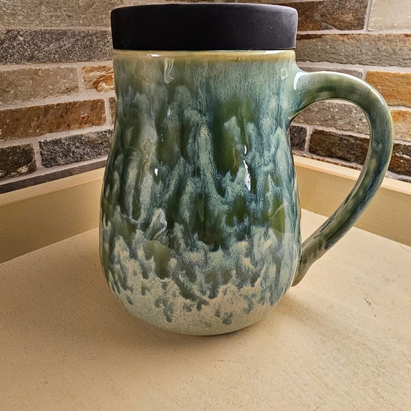 To Go Mug / Handmade Pottery Coffee Mug / Ceramic To-go / Travel Mug ...
