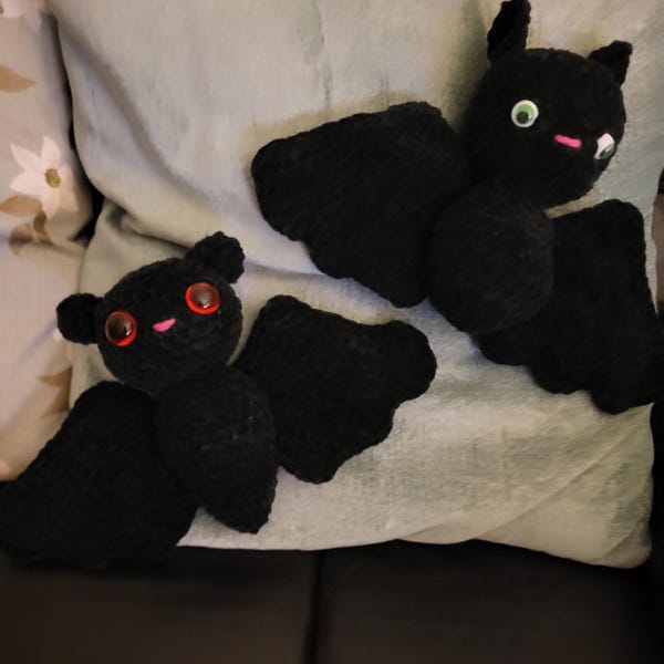 PATTERN: Plush Binx the Bat Pattern - Amigurumi Chunky Bat Pattern ...