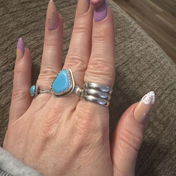 STACKING RINGS, Two Sets of Sterling Silver Stacking Rings, Everyday ...