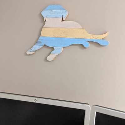 Labrador Rustic Vintage Lake House Wood Dog Sign Black Lab Beach Wall ...