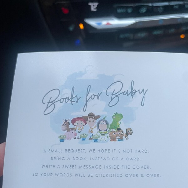 A Boy Story Baby Shower Books for Baby Cards, Modern Boy Story, Minimal ...