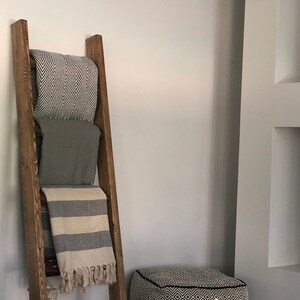 Rustic Wood Blanket Ladder Rustic Towel Ladder Rack - Etsy UK