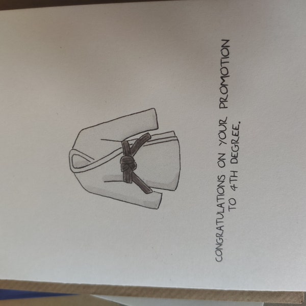 Karate, Taekwondo, Judo or MMA Belt Card (multiple Colours Available ...