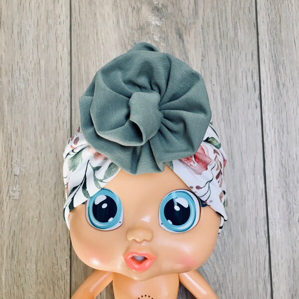 Turban Pdf Pattern- Rose Turban for Baby and Kids- Kids Pdf Sewing ...