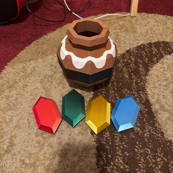 Legend of Zelda Breakable Pot With Rupees - Etsy