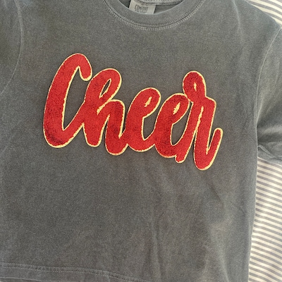 CHEER Chenille Iron on Patch, Cheerleading Chenille Patch - Etsy