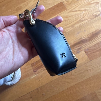 Leather Key Pocket Leather Car Keychain Personalized Key Pouch Handmade ...