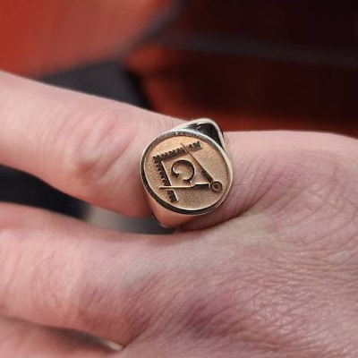 Gold Signet Ring With Initials, Letters Ring, 4 Letter Ring, Custom ...