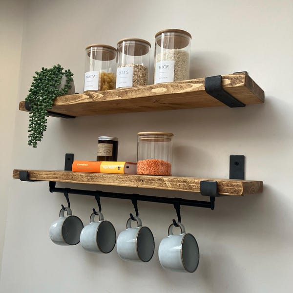 Mug Rail for Hanging Cups/utensils Available in 60/80cm to Fit Under ...