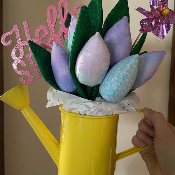 Fabric Tulip PDF Sewing Pattern, Fabric Flowers Video Tutorial, Tilda ...