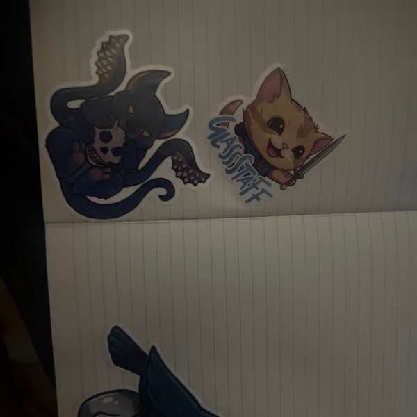 Displacer Beast Kitten Dnd Sticker for Laptop, Cute Dnd Stickers ...