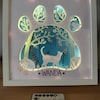 Cat Paw Shadow Box SVG, 3d Papercut SVG, Layered Paper Art Template ...