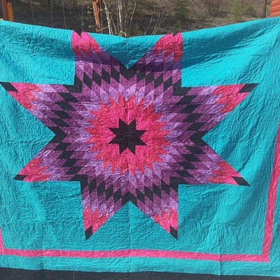 Slanted Star Quilt - Etsy