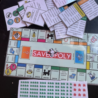 Saveopoly Savings Challenge Saveopoly Tracker A6 Savings Challenge A6 ...