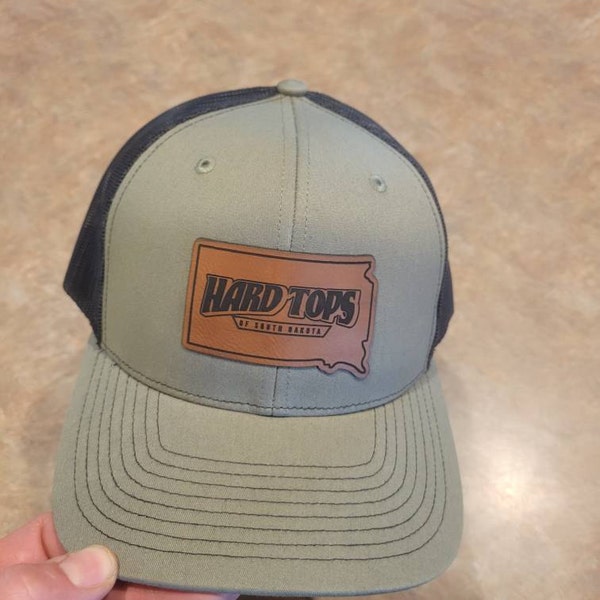 American Flag United States Map Leather Patch Hat | USA Flag ...