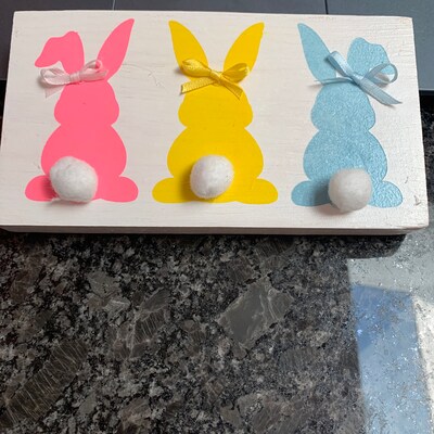 Conejo de Pascua Conejo SVG Instant Descargar, Conejo Silueta, Bunny ...