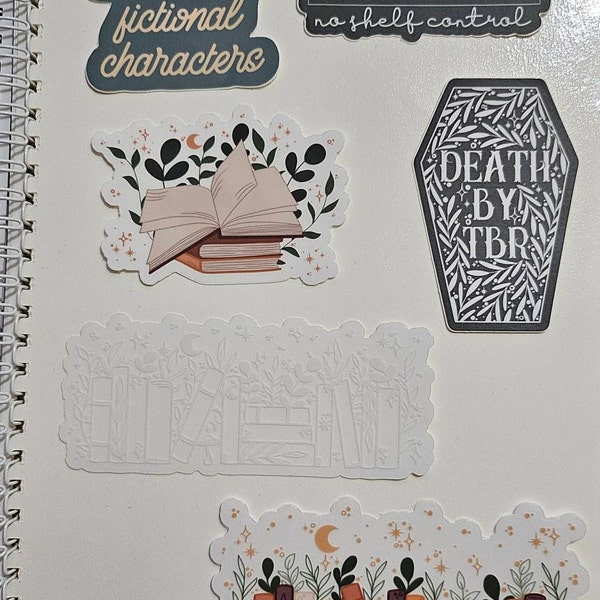 Open Magical Books Waterproof Sticker | Bookish Kindle and Water Bottle ...