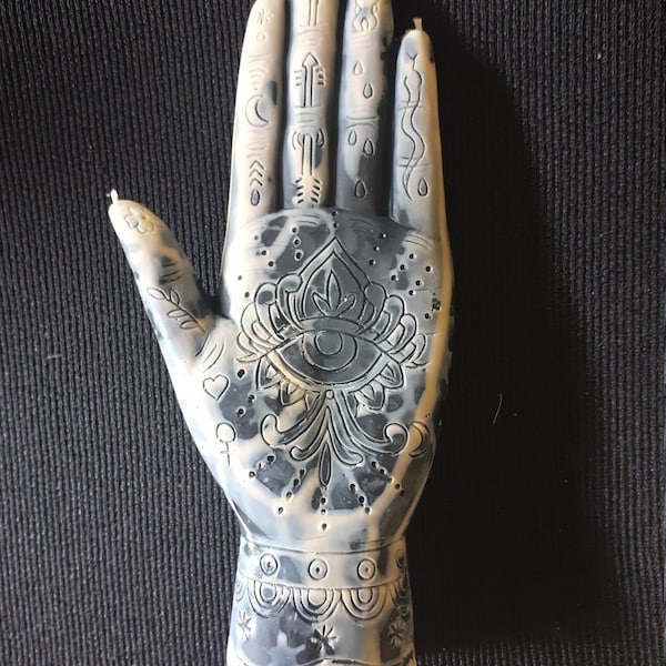 Hand of Glory Candle All Seeing Eye Altar Offering Gift for Witch Hamsa ...