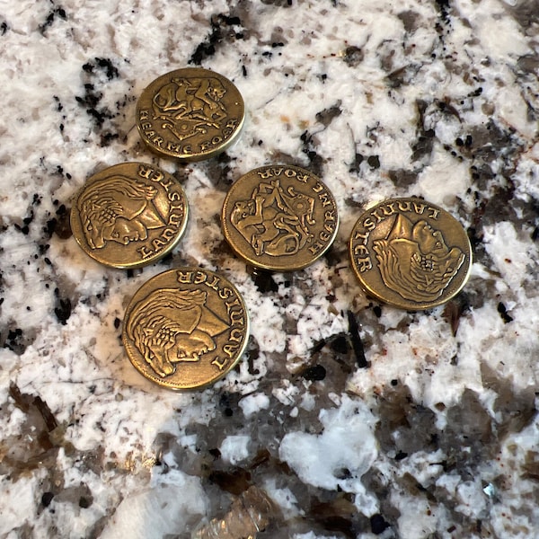 Loreon Lannister Golden Lion Coin - Officially Licensed ASOIAF ...