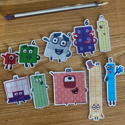 Magnetic Numberblocks Sets, 1-10, 11-20, 30-100, Waterproof, Math ...