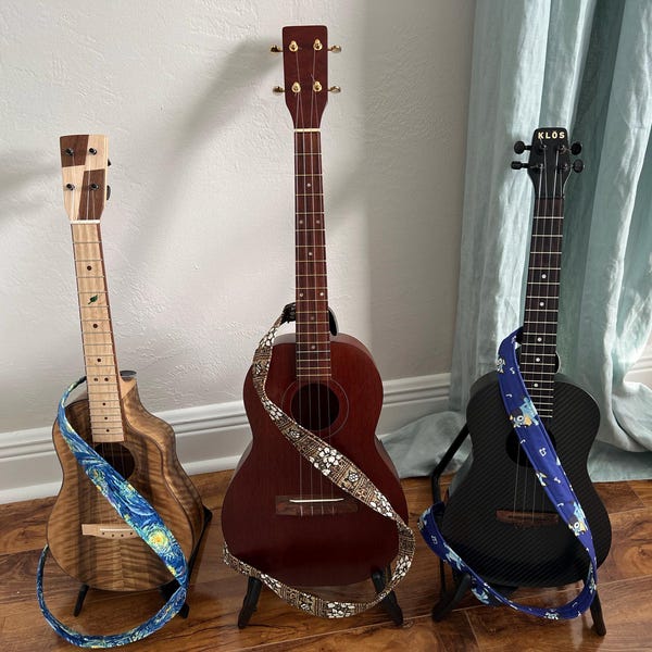 Ukulele Keychain Wood Keychain Handmade Keychain Bobble Ukulele ...