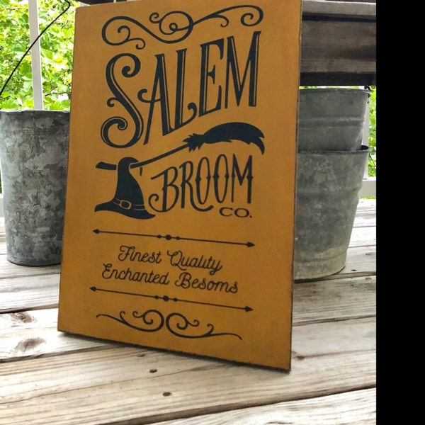 Salem Broom Co Sign SVG. A Halloween SVG Cut File. Great for Halloween ...