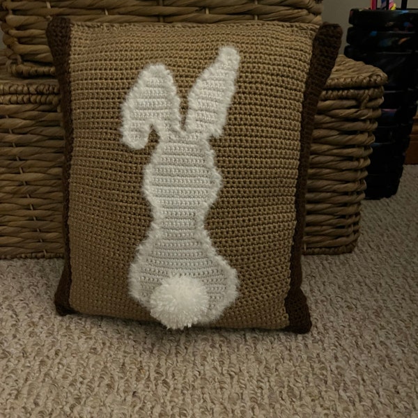 Crochet Pattern Bunny Pillow Crochet Pillow Crochet DIY Decoration ...