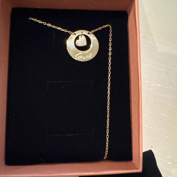 14K Gold Custom Coordinate Necklace, Personalized Coordinate | Engraved ...