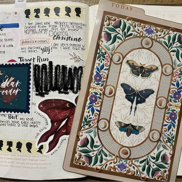 Cottagecore Sticker Sheet | Bullet Journal Sticker Sheet | Journal ...