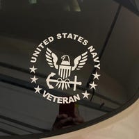 United States Navy Veteran Car Truck Van Window or Bumper Sticker Vinyl ...