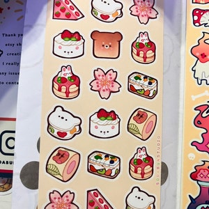 Cottage Living Cute Waterproof Handmade Floral Sticker Sheet Kawaii ...