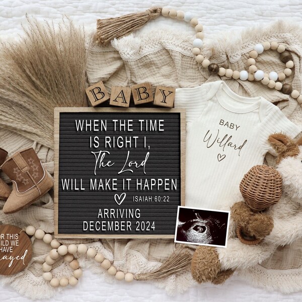 Fall Baby Girl Gender Reveal Digital Announcement, Autumn Baby Girl ...