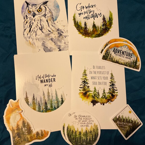 Adventure Sticker, Adventure Starts Here, Outdoors Stickers, Mountain ...