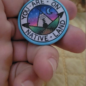You Are on Native Land Pin - Etsy