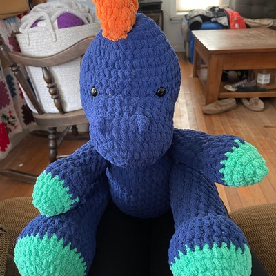 Dino Crochet Pattern, Dinosaur Amigurumi Pattern, Plush Bulky Yarn ...