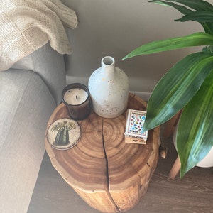 Cedar Stump Side/end Table - Etsy