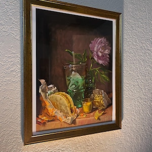 PBJ & Jar of Milk NOAH VERRIER Original Still Life Oil Painting, Signed ...