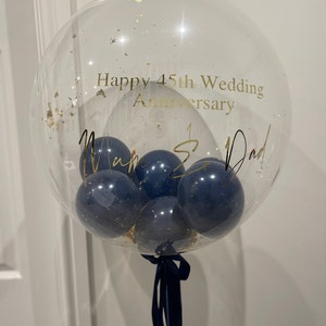 24 CLASSIC Personalised Bubble Balloon. - Etsy